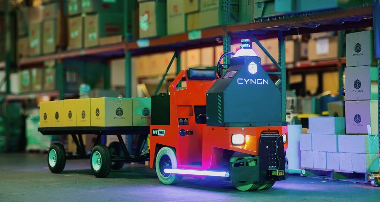 Autonomous DriveMod Tuggers | Cyngn Industrial AMRs
